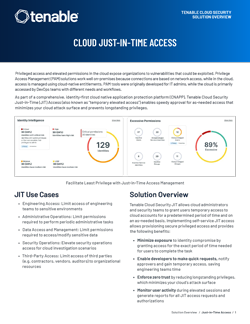 Solution Overview: Cloud Just-In-Time Access | Tenable®