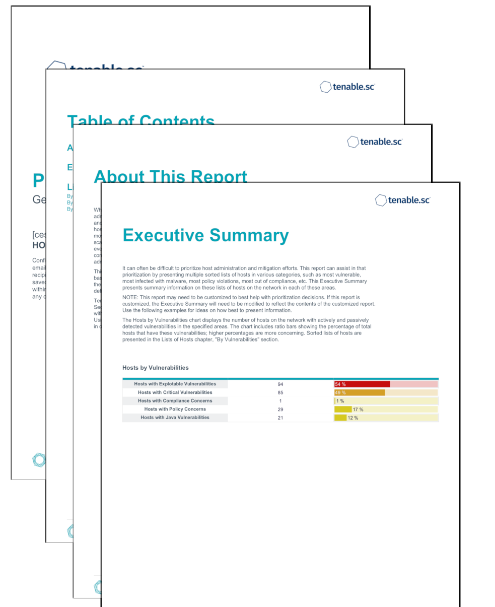 Prioritize Hosts Report - SC Report Template | Tenable® Prioritize Hosts Report - SC Report Template | Tenable®