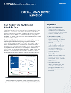 Data Sheet: Tenable Attack Surface Management | Tenable®