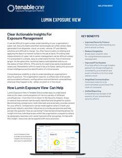 Data Sheet: Lumin Exposure View Data Sheet | Tenable®