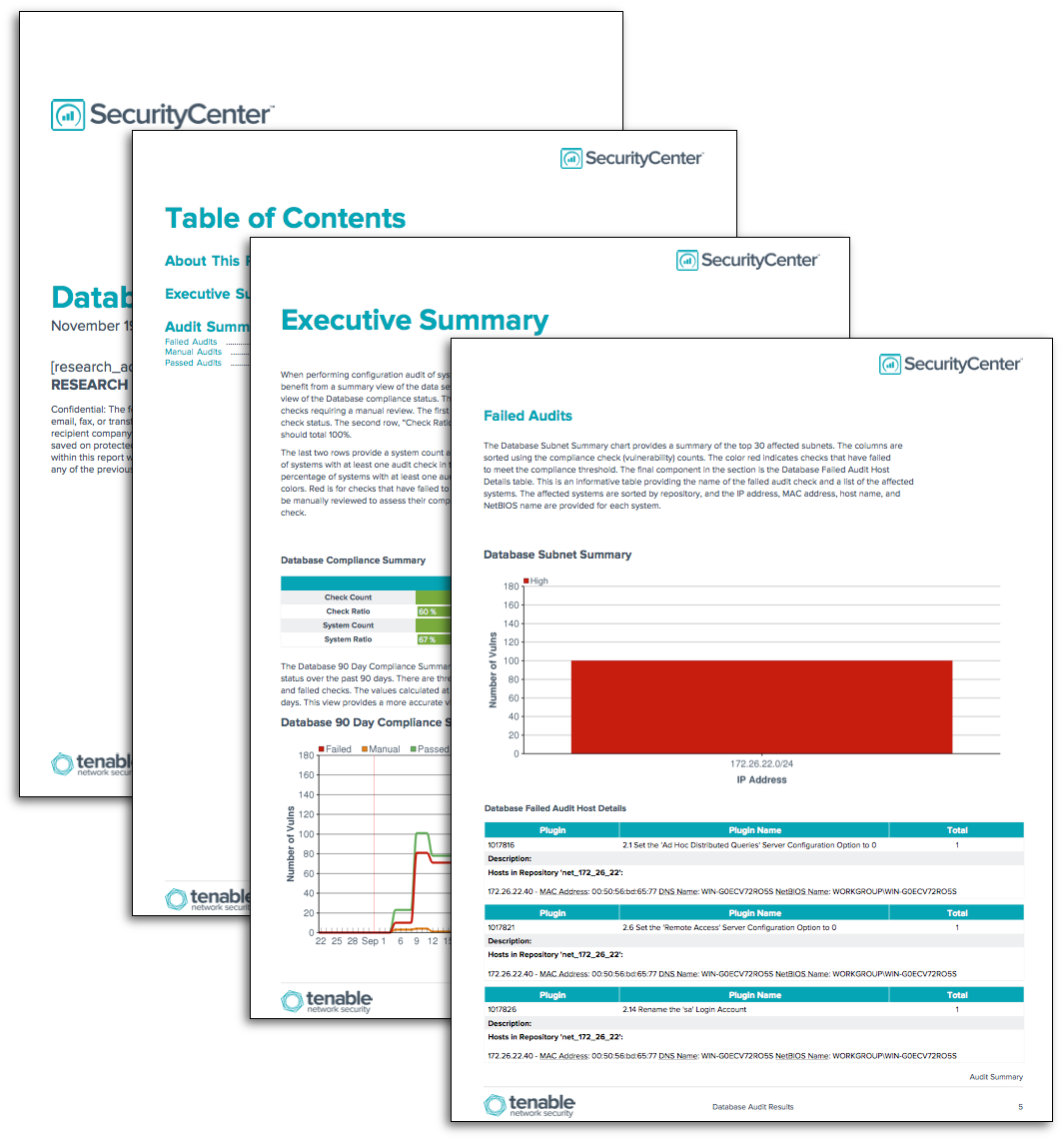 Database Audit Results - SC Report Template | Tenable® Database Audit Results - SC Report Template | Tenable®