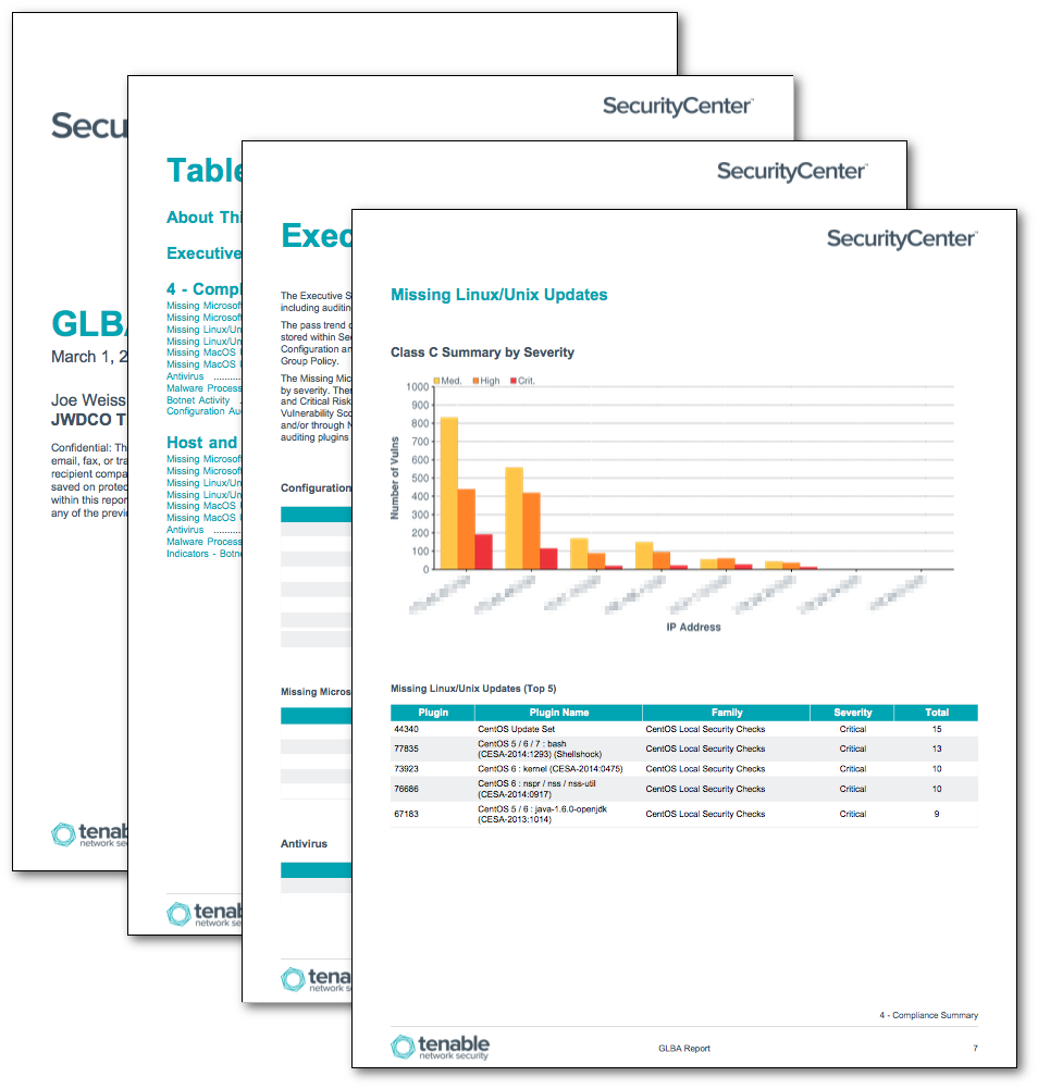 GLBA Report - SC Report Template | Tenable® GLBA Report - SC Report Template | Tenable®